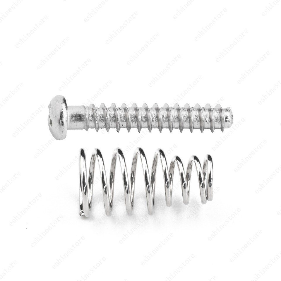 6x Single Coil Pickup Height Adjustment Pan Head Screw & Springs For ...