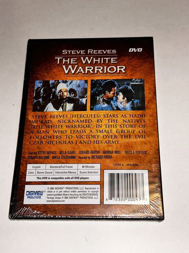 The White Warrior (DVD, 2004) Steve Reeves Silla Gabel Gerard Herter ...