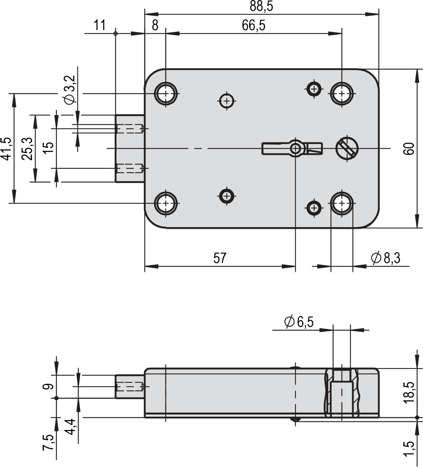 STUV Safe Lock Cablox VDS Double Bitted High Security -2 x 120mm Keys ...