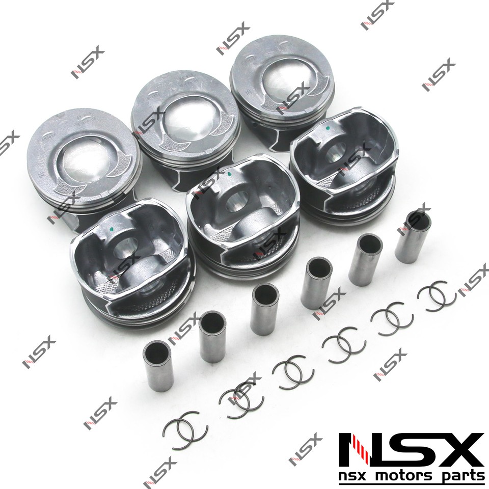 6x OEM Φ89.01mm / Φ20mm Pistons Rings Set For Audi Q7 VW Passat R36 CC ...