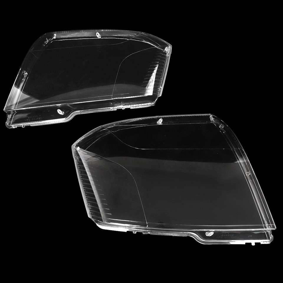 1Pair Front Clear Headlamp Headlight Lens Covers For Cadillac Escalade ...