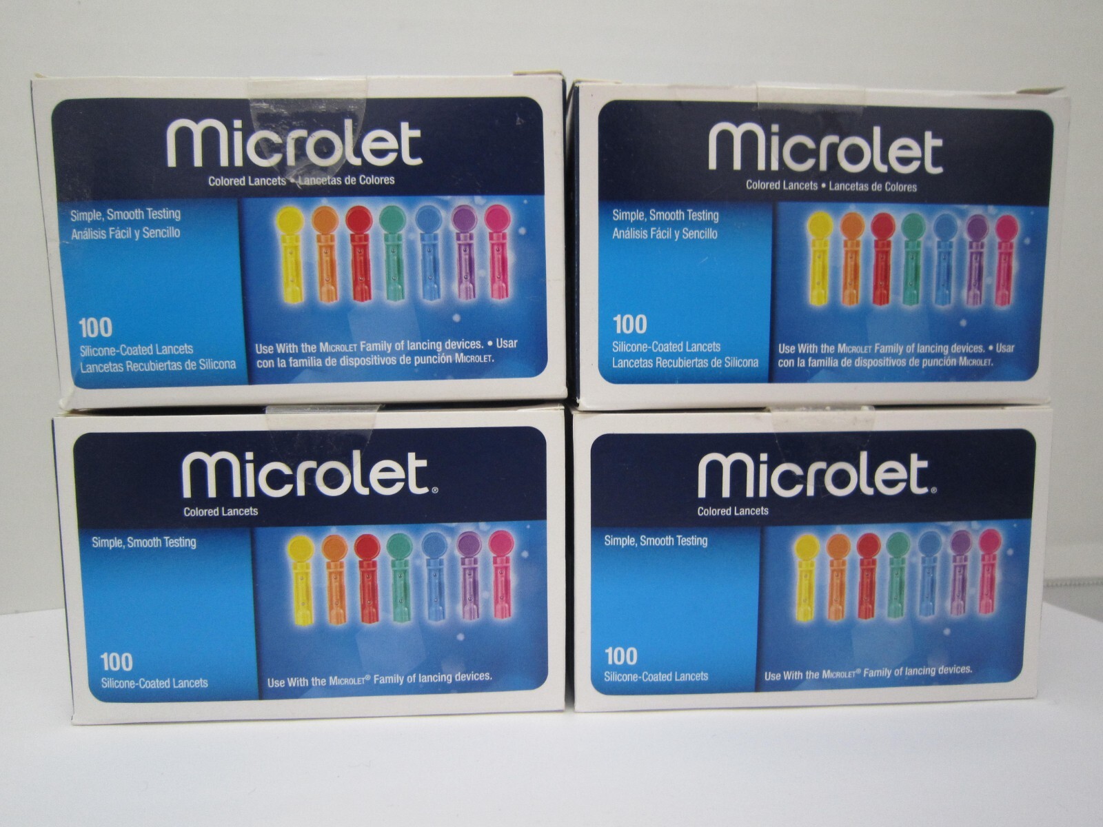 Microlet Colored Lancets 100 Each (Lot of 4) | eBay