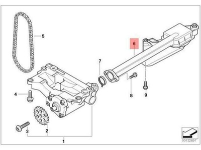 OEM BMW E60 E61 E65 SEDAN WAGON ENGINE OIL PICK-UP TUBE 11417790058 ...