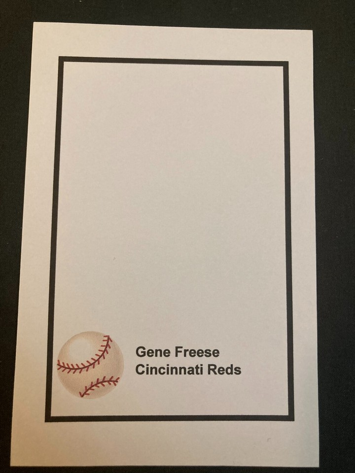 Gene Freese Cincinnati Reds Signed Autograph Postcard Photo 1961 World ...