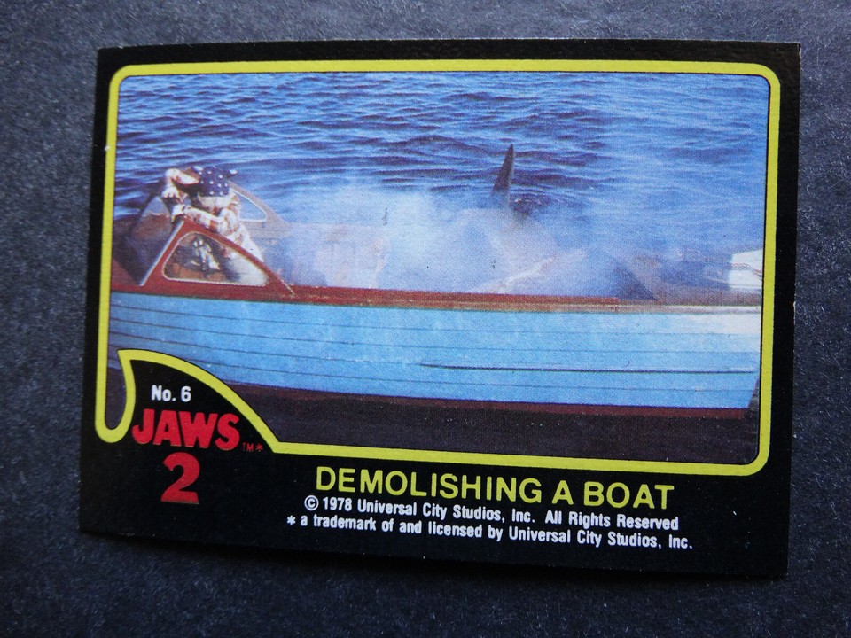 1978 Topps Jaws 2 Shark Movie Trading Card Complete Your Set You U Pick ...