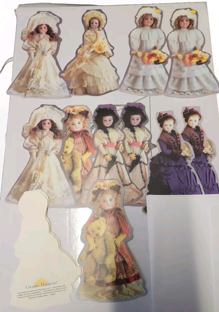 Vintage 1996 Creative Horizons ANTIQUE DOLL Cards 12 BLANK NOTE CARDS ...