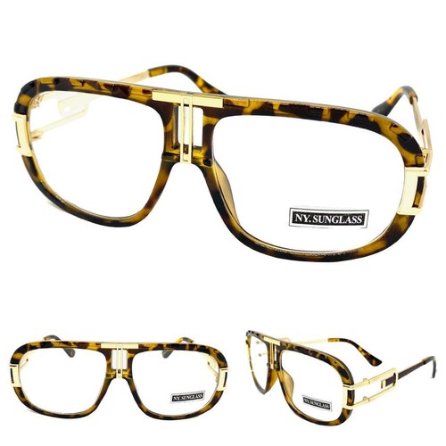 Men Classic Vintage Retro Hip Hop Rapper Style EYE GLASSES Tortoise ...