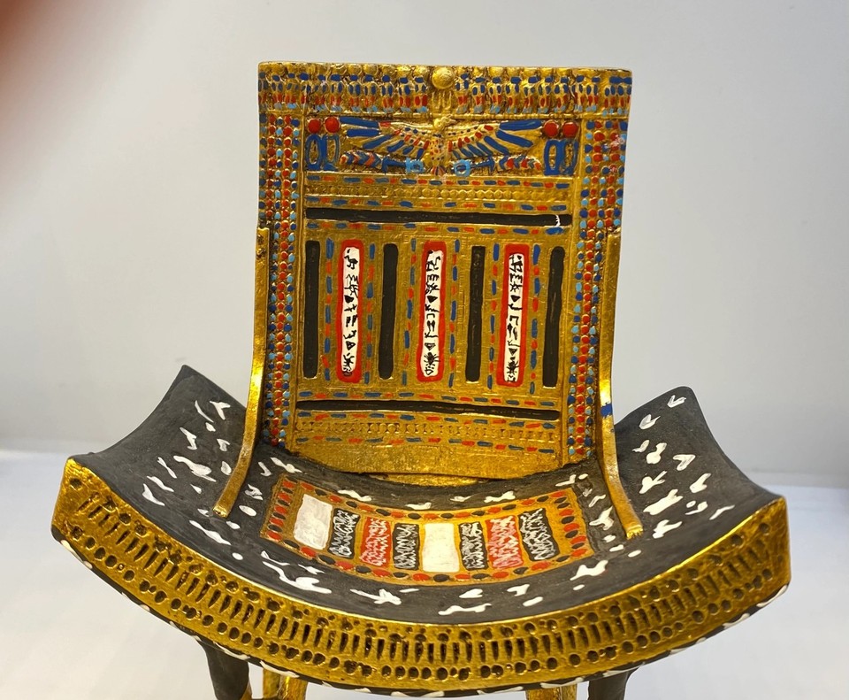 Authentic Ancient Egyptian Antiques Rare Egyptian Tutankhamun Throne ...