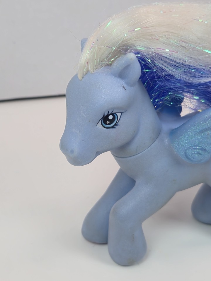 My Little Pony G3 MLP Silver Glow Pegasus Crystal Princess Wings 2005 ...