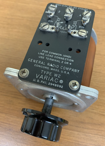 Variac 120v 2.4a Type W2 General Radio Corp Panel Mount | eBay