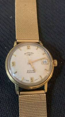 Rotary 21 jewels Automatic - Gold plated vintage men's watch -Swiss ...