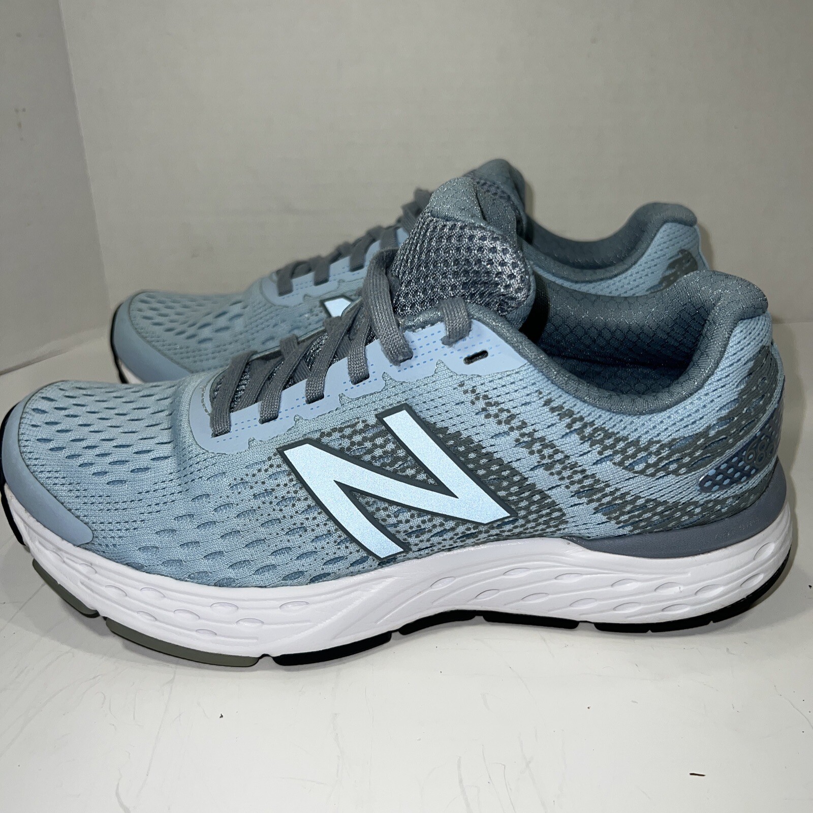 New Balance Womens 680 Running Shoe Sneakers Blue Sz … - Gem