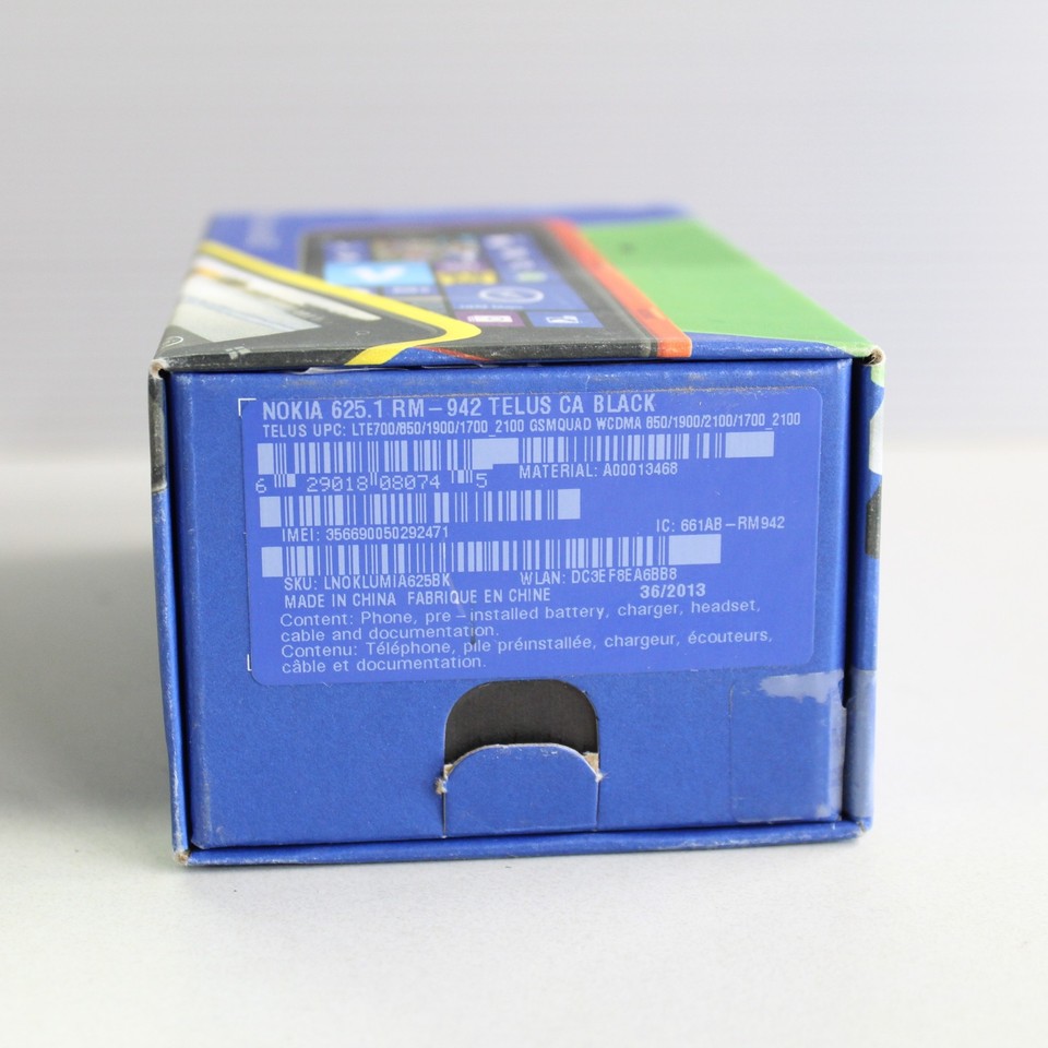 Nokia Lumia 625 (Telus) Canadian Smartphone GSM Black - Open Box | eBay