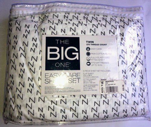 Twin Big One Sheet Set -Pima Cotton Blend -275 tc -16" Deep Pocket ...