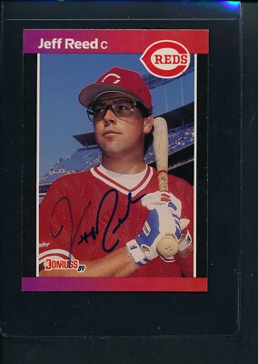1988 Donruss #496 Jeff Reed Reds Signed Auto *49865 | eBay