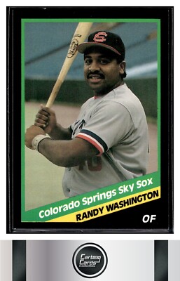 Randy Washington 1988 CMC Colorado Springs Sky Sox #22 Cleveland ...