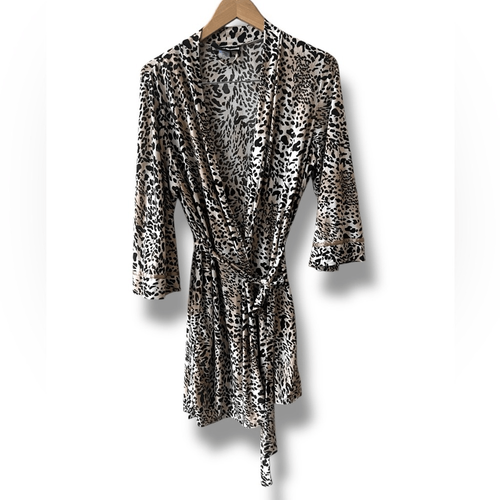 Studio Donatella Leopard Print Robe Sz L/XL NWOT | eBay