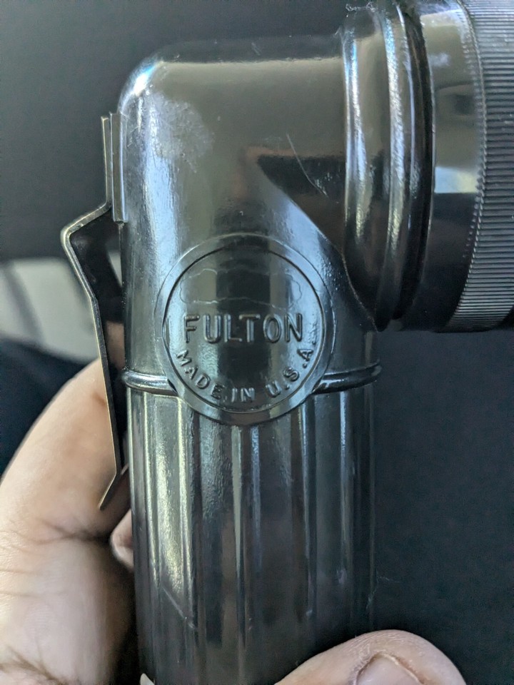 Vintage Army Flashlight Fulton | eBay