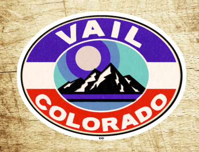 Vail Colorado Decal Sticker 3.75" X 2.75" Skiing Vinyl Ski Snowboarding ...
