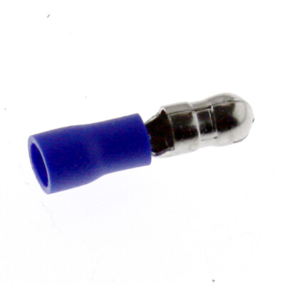 25 Rundstecker blau 1,5 - 2,5 mm² Stift-Ø: 5- isoliert Kabelschuh | eBay.de