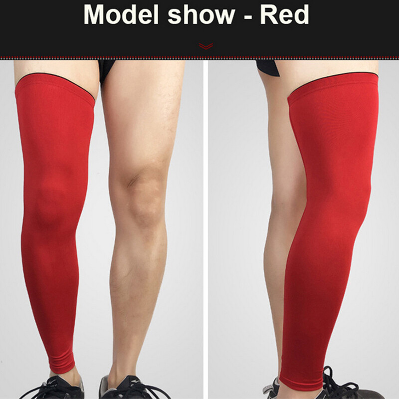 1PC Elastic Protect Basketball Knee Pad Support Brace Football Leg Calf ...