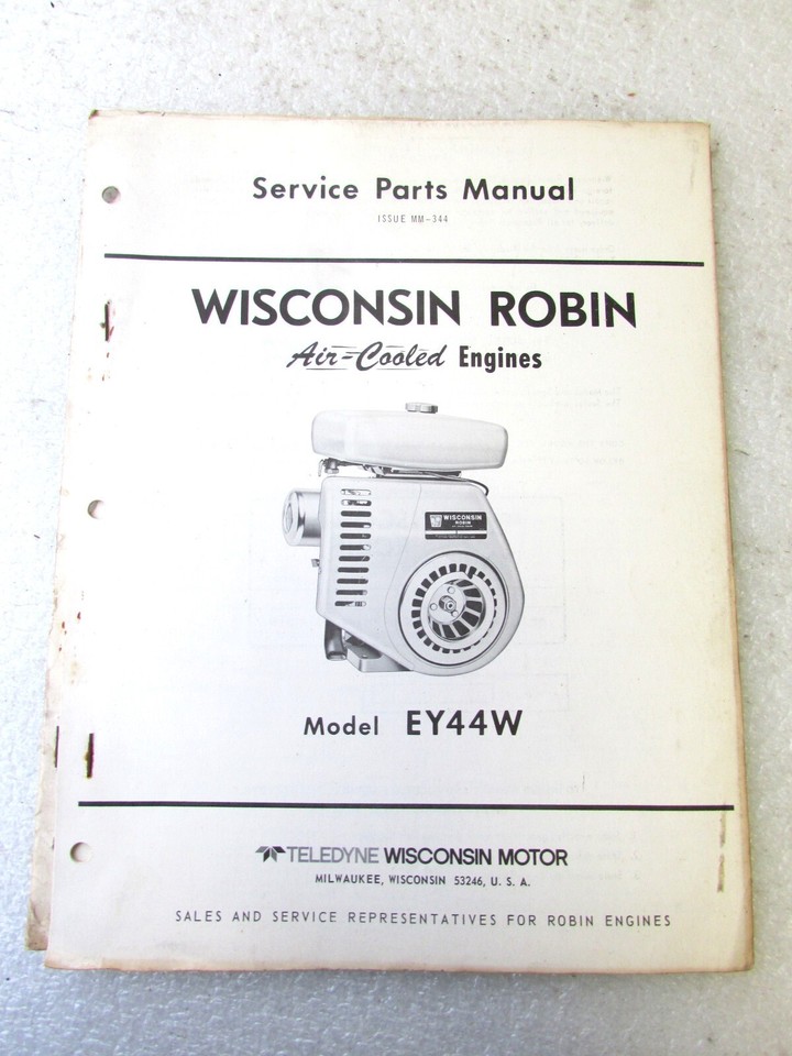 *CHOICE* Vintage Wisconsin Robin Engine Service Parts Repair Manuals ...