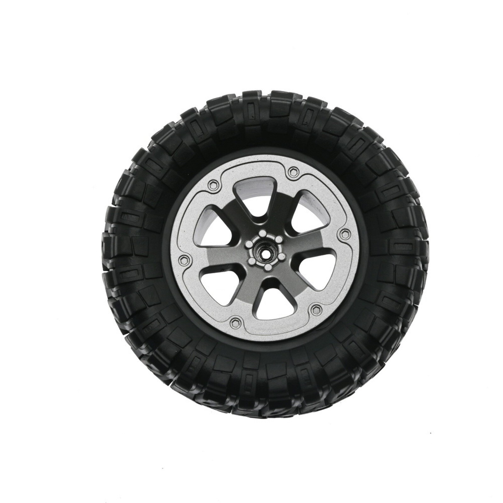 4Pack Rubber+Plastic Wheel Tyre Tires For WPL B14 C24 Military Truck 1: ...