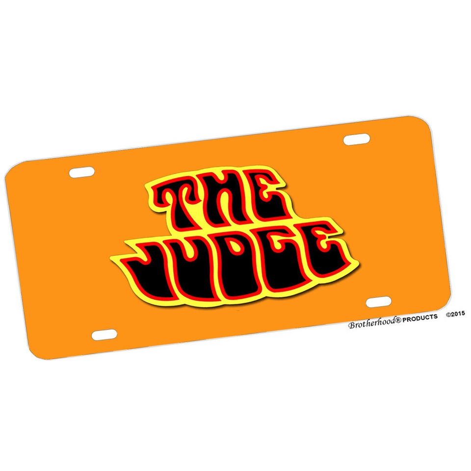 Pontiac GTO The Judge Emblem Multiple Colors Muscle Car Design License ...