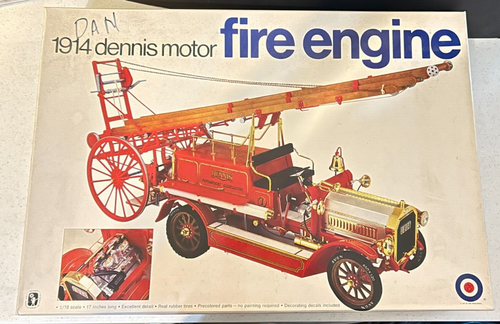 1914 Dennis Motor Fire Engine Large 1/16 Scale Entex # 8473 Partially ...