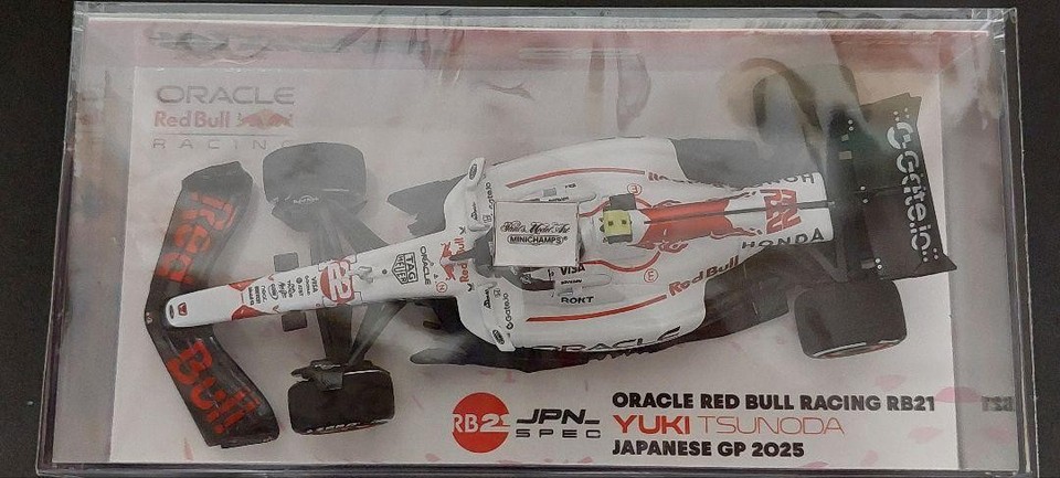 Mini Champs 1/43 Red Bull RB21 2025 Japan GP Yuki Tsunoda Sakura ...