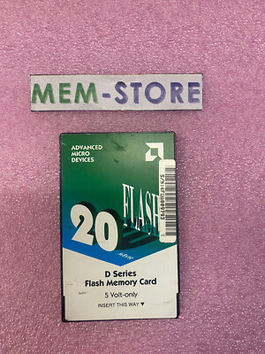 AMD D series 20MB Linear Memory Flash PCMCIA Card 5v AmC020DFLKA ...