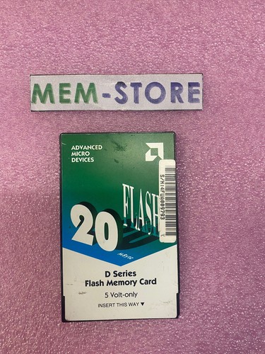AMD D series 20MB Linear Memory Flash PCMCIA Card 5v AmC020DFLKA ...