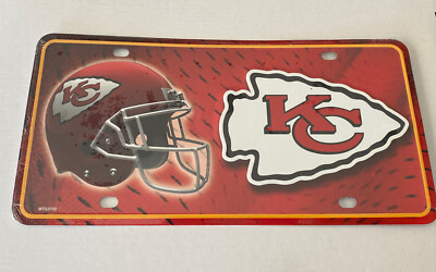 Kansas City Chiefs NFL Football Aluminum Metal License Plate Sign Tag ...