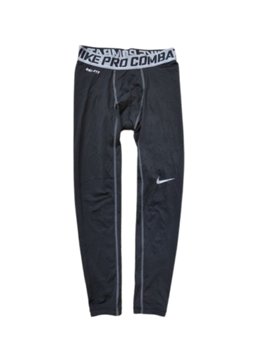 Nike Pro Combat Core Compression Pant Black/Cool Grey | eBay