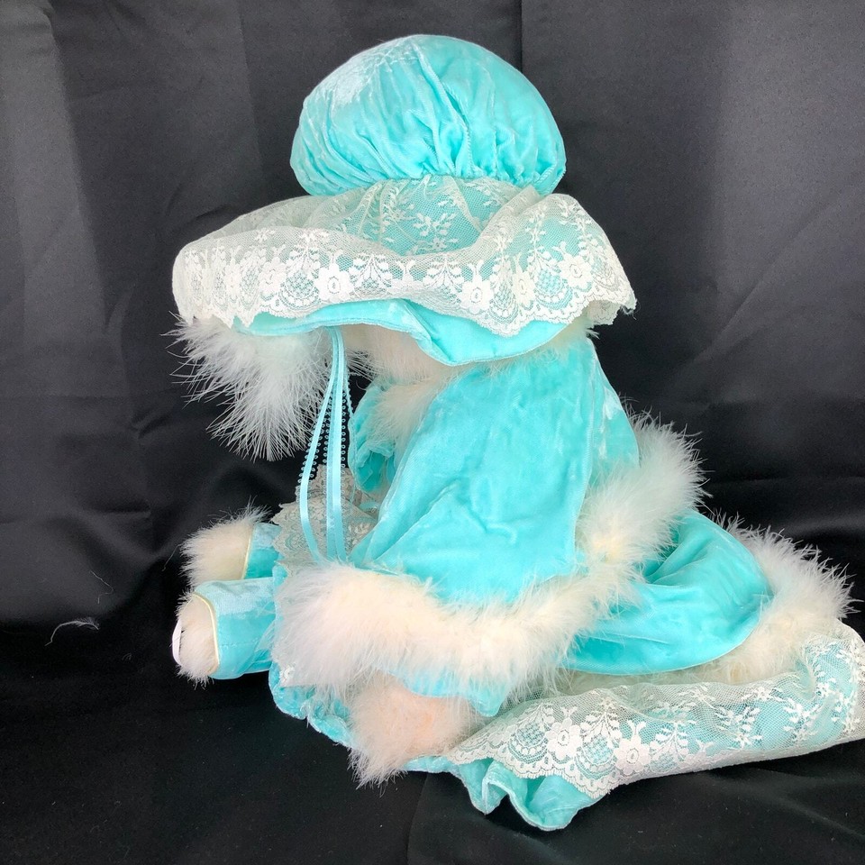 Tilly Collectibles Carlotta Cat 24" White Plush Kitty Victorian Dress ...