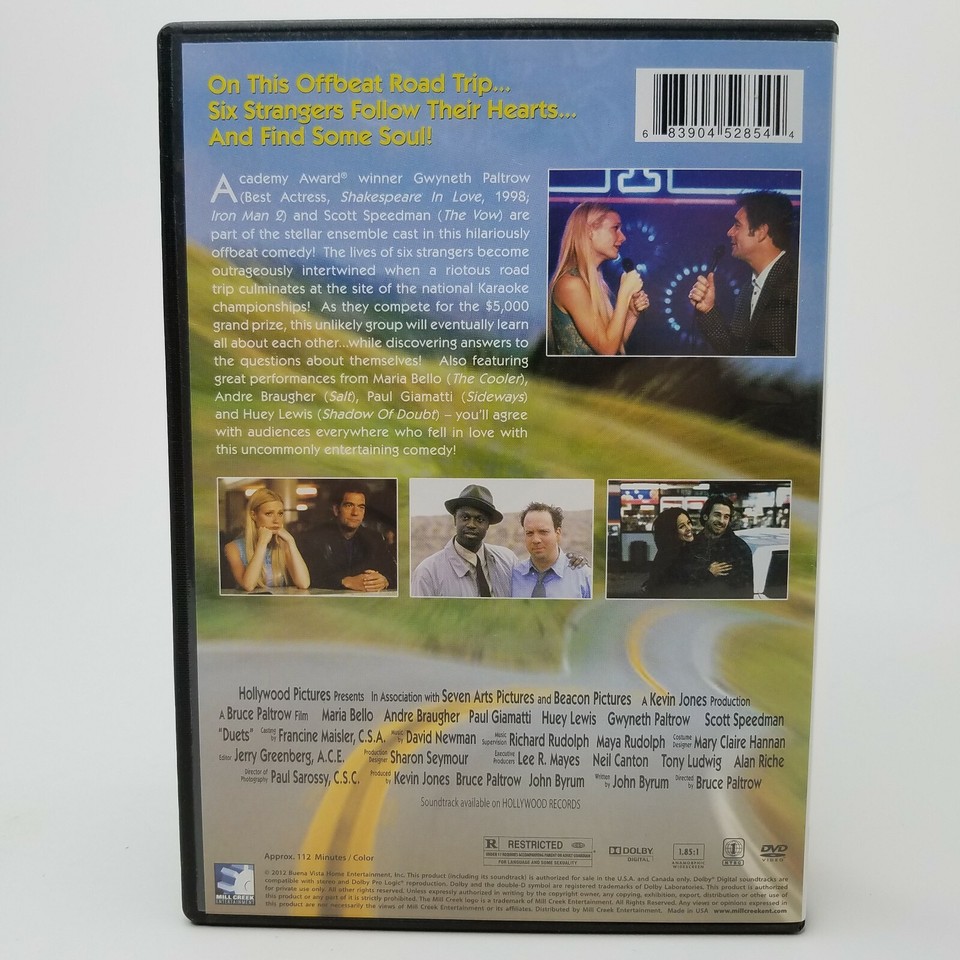 Duets (DVD, 2003) Paul Giamatti Huey Lewis Gwyneth Paltrow 683904528544 ...