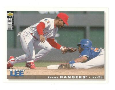 MANNY LEE Texas Rangers 1995 Upper Deck Baseball Card B45 | eBay