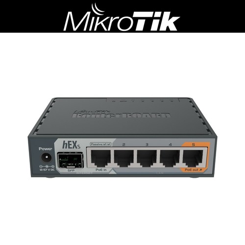 Mikrotik hEX S RB760iGS router 5x Gigabit Ethernet, SFP, Dual Core ...