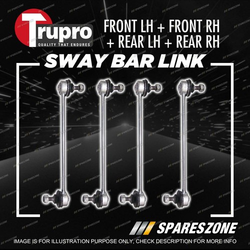 4 Pcs Trupro Front+Rear Sway Bar Links for Hyundai IX35 LM Wagon 2/2010 ...