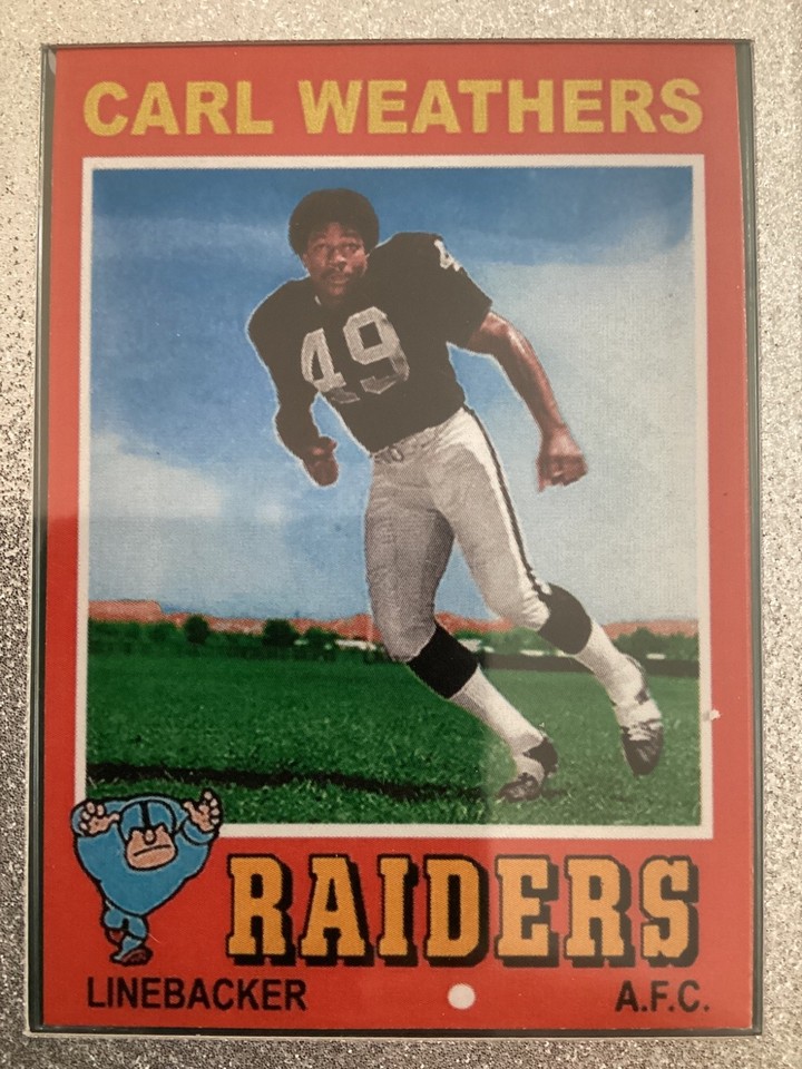 1971 BCC Custom Card Carl Weathers "Apollo Creed" Raiders Silver | eBay