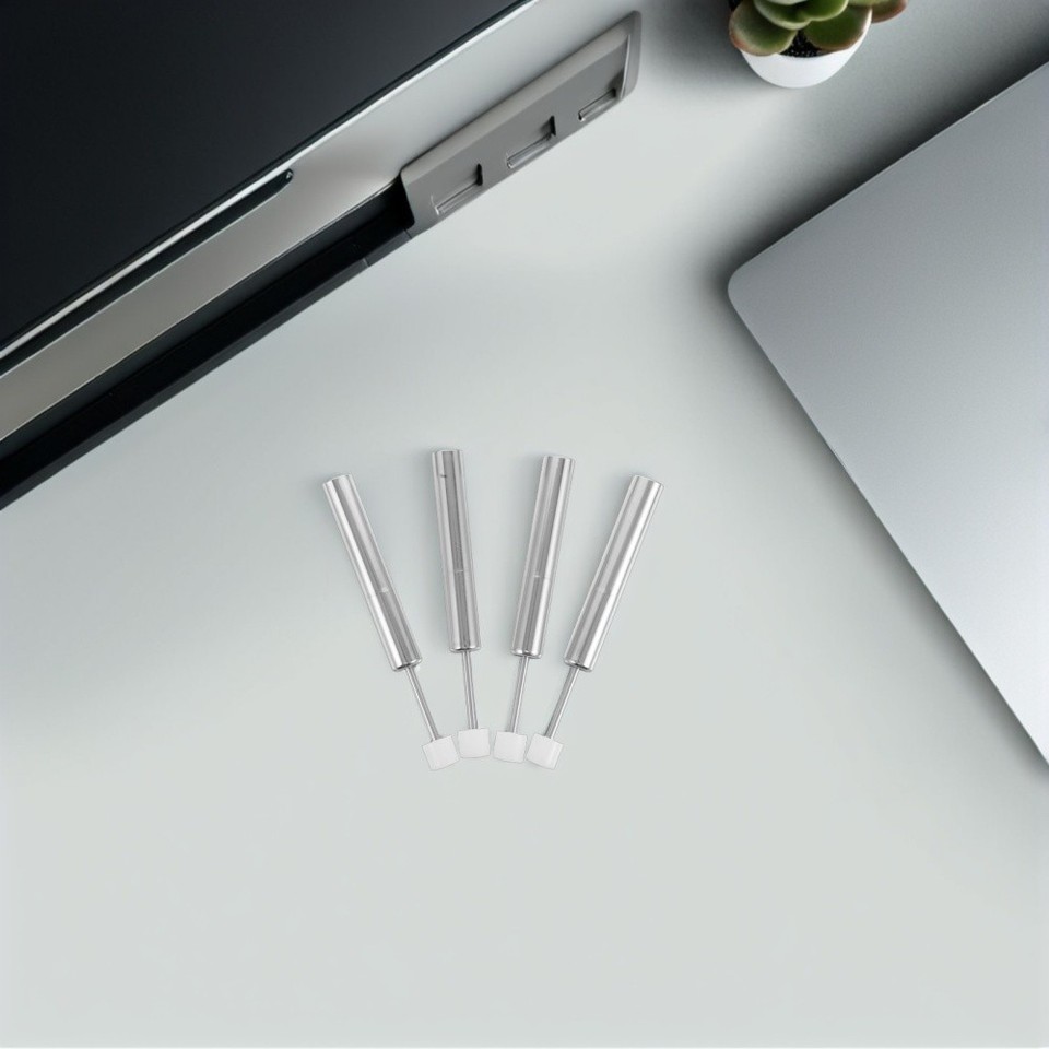 4 Pcs Trash Can Damper Stainless Steel Garbage Lid Heavy Duty Support ...