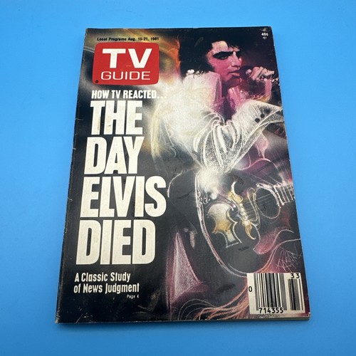 TV Guide - August 1981 - Elvis Presley Feature | eBay