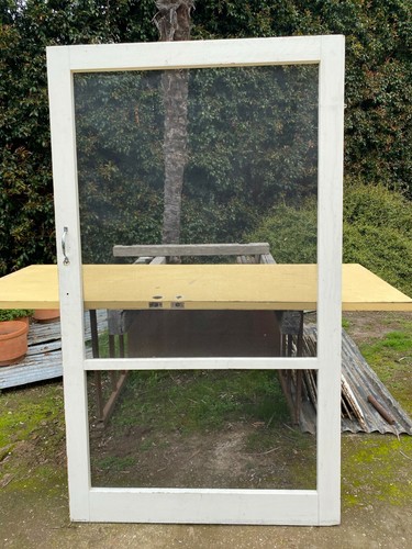 Western Red Cedar TIMBER FLYWIRE SCREEN DOOR house flyscreen fly wire ...