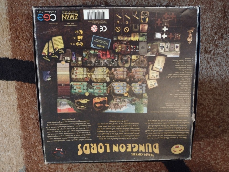 Dungeon Lords Board Game Z-Man CGE Vlaada Chvatil | eBay