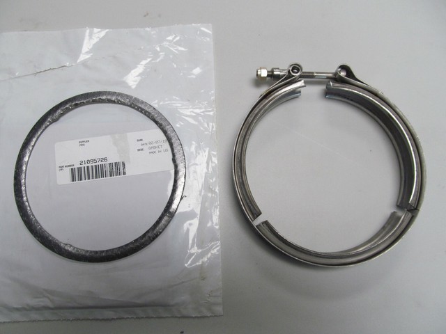 Volvo/mack DPF Clamp and Gasket 21095726 & 21021850 Genuine for sale ...