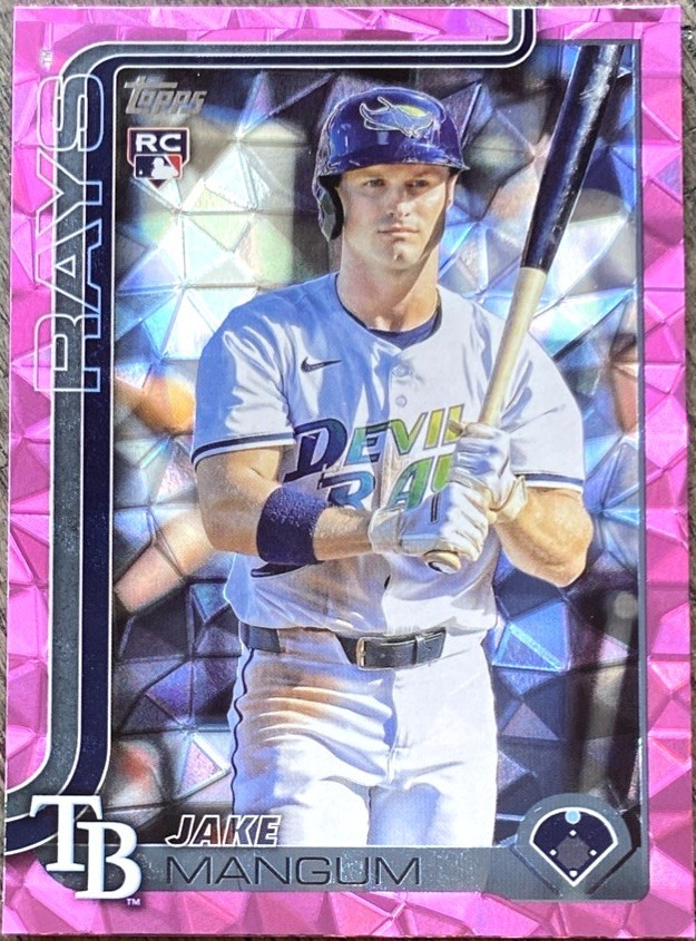 2025 Topps Update Series - Jake Mangum #US306 Pink Diamante Foil (RC ...