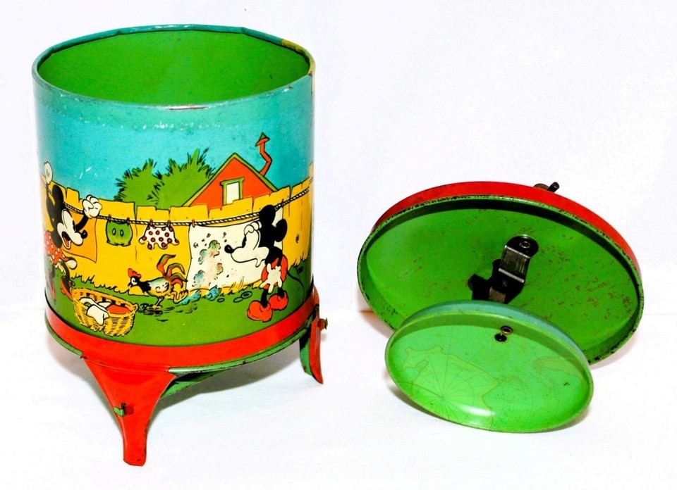 HIGH GRADE DISNEY 1934 MICKEY MOUSE OHIO ART WASHING MACHINE SET ...