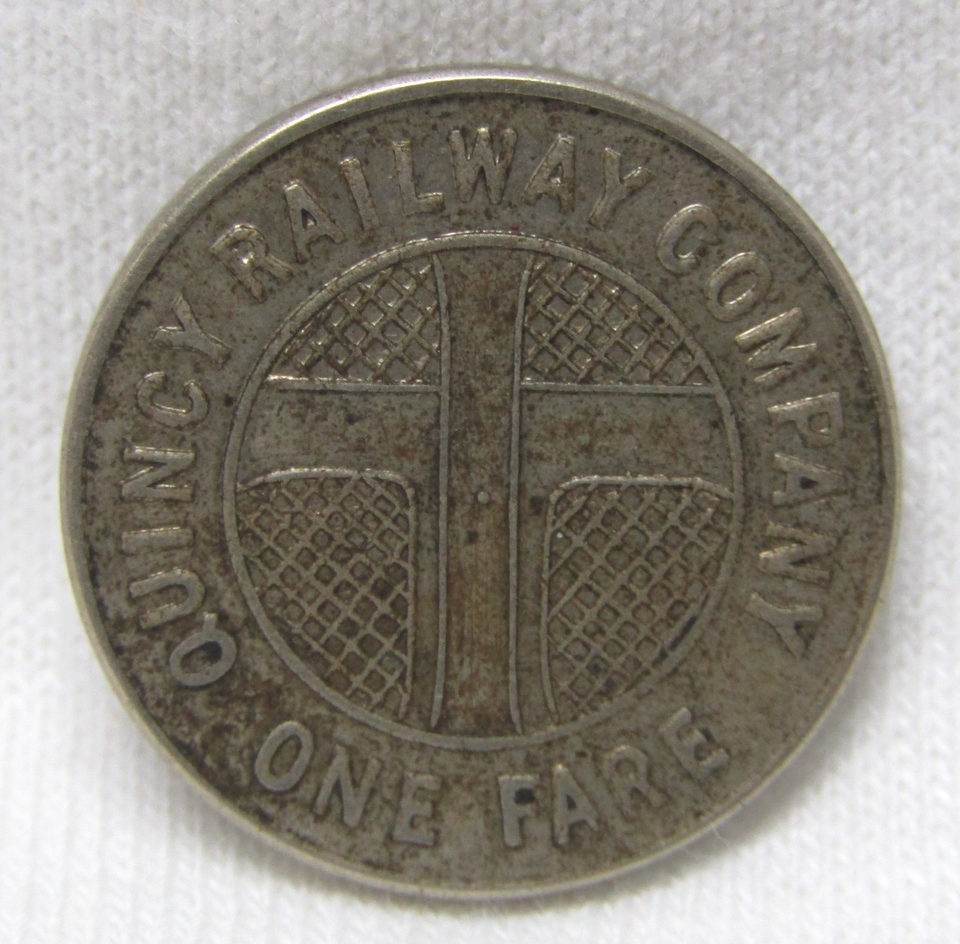 QUINCY RAILWAY COMPANY ONE FARE TRANSIT TOKEN | eBay UK
