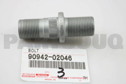 9094202046 Genuine Toyota BOLT, HUB (FOR FRONT AXLE LH) 90942-02046 | eBay