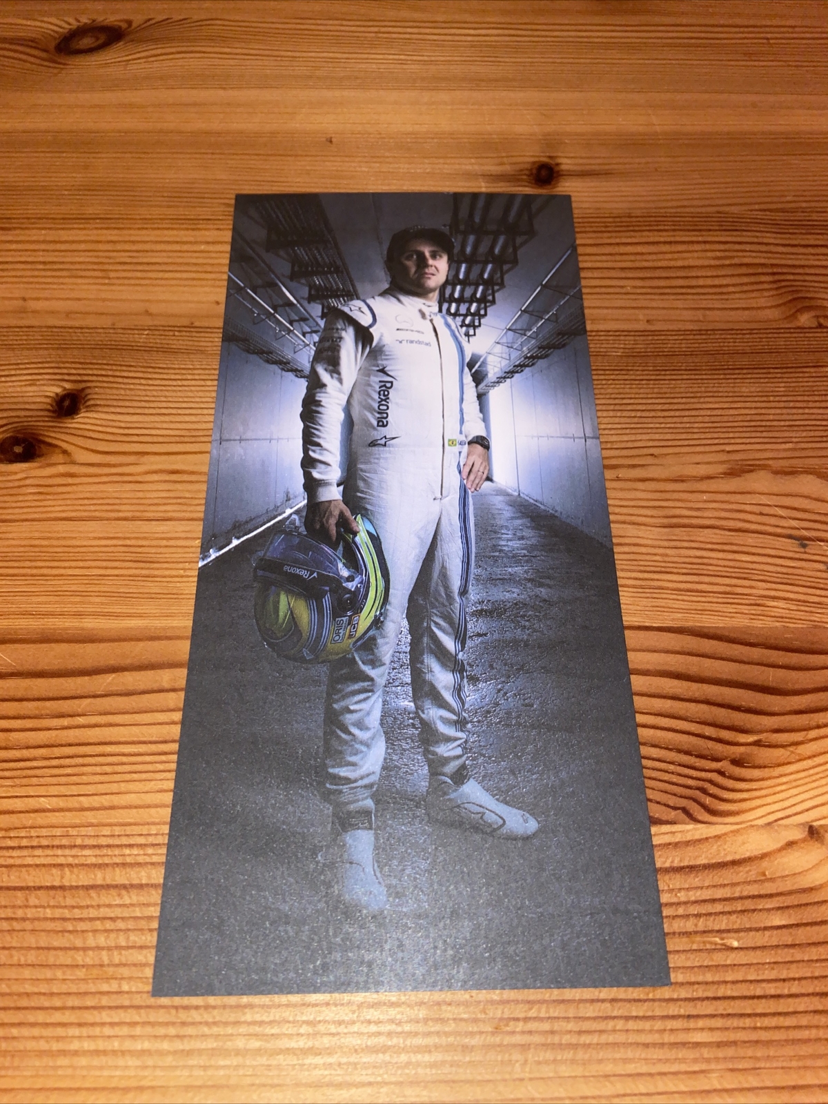 FELIPE MASSA UN SIGNED FORMULA 1 PROMO CARD 2015 WILLIAMS MARTINI ...